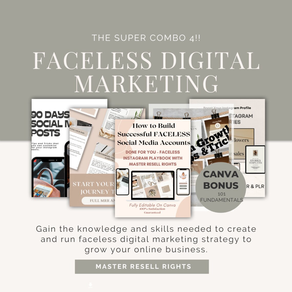 Faceless Digital Marketing Super Bundle. Done for You Complete Guide ...