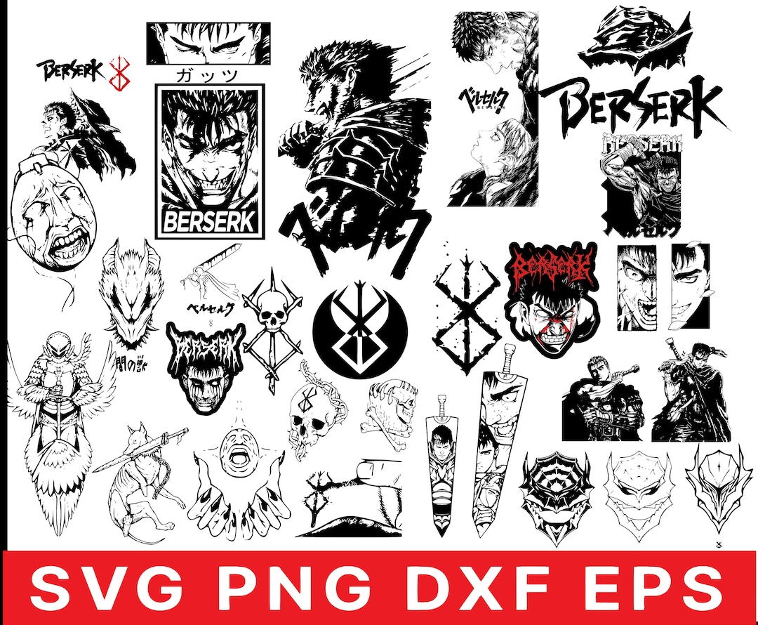 Berserk Svg Png Dfx Eps Anime Svg Dfx Eps Png Berserk - Etsy Australia
