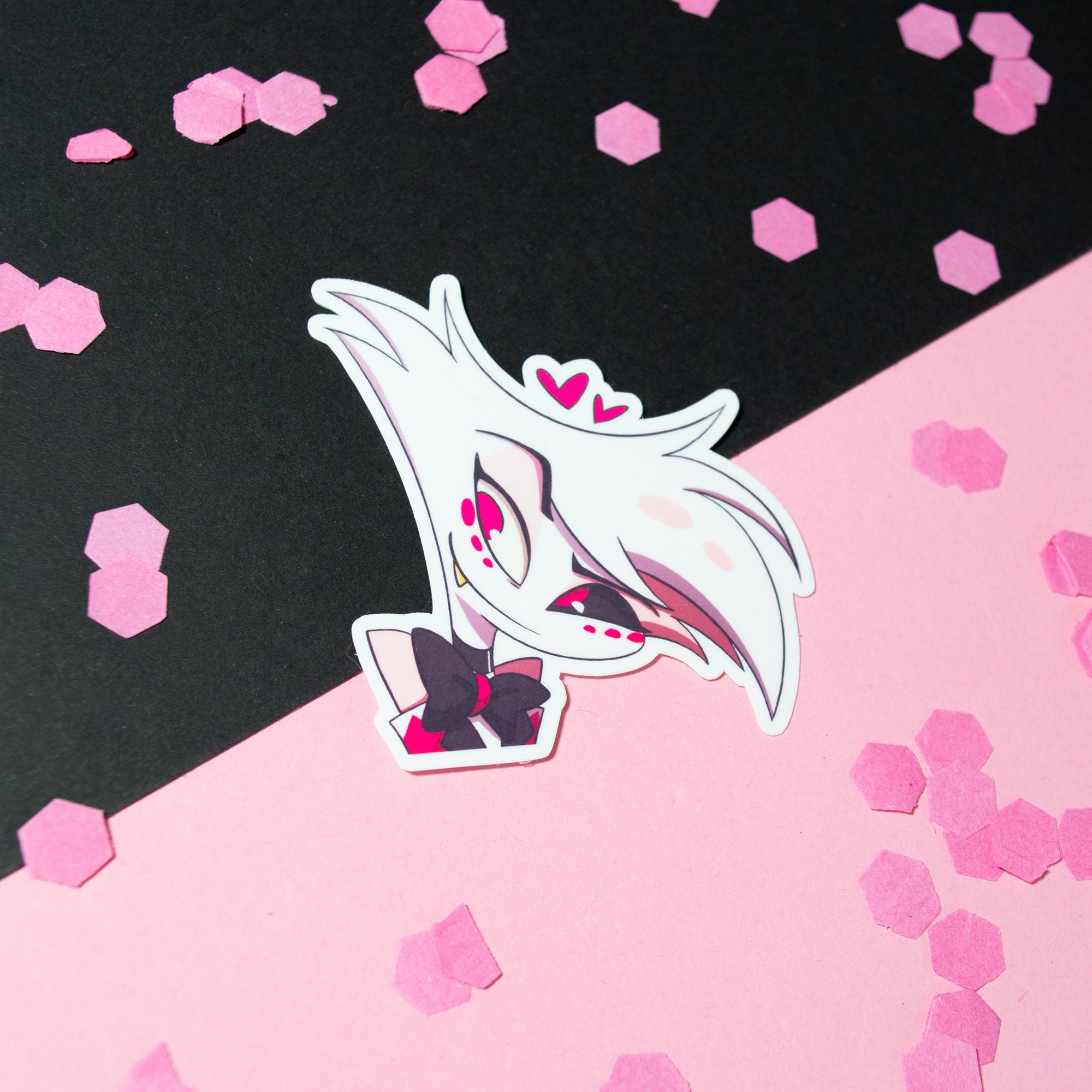 Vinyl Sticker Hazbin Hotel Angel Dust - Etsy