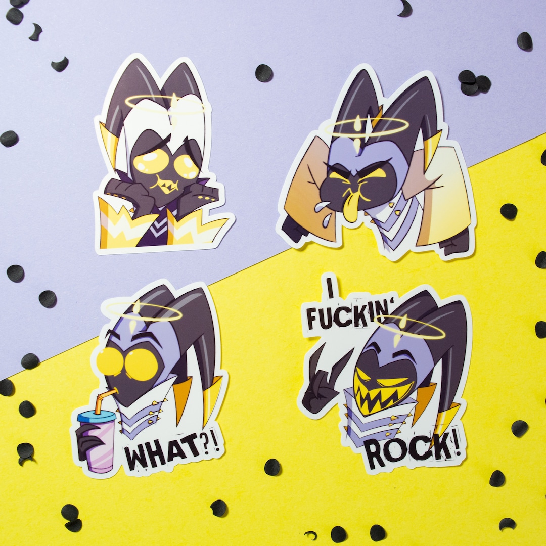 Vinyl Sticker Hazbin Hotel Adam First Man Dickmaster - Etsy