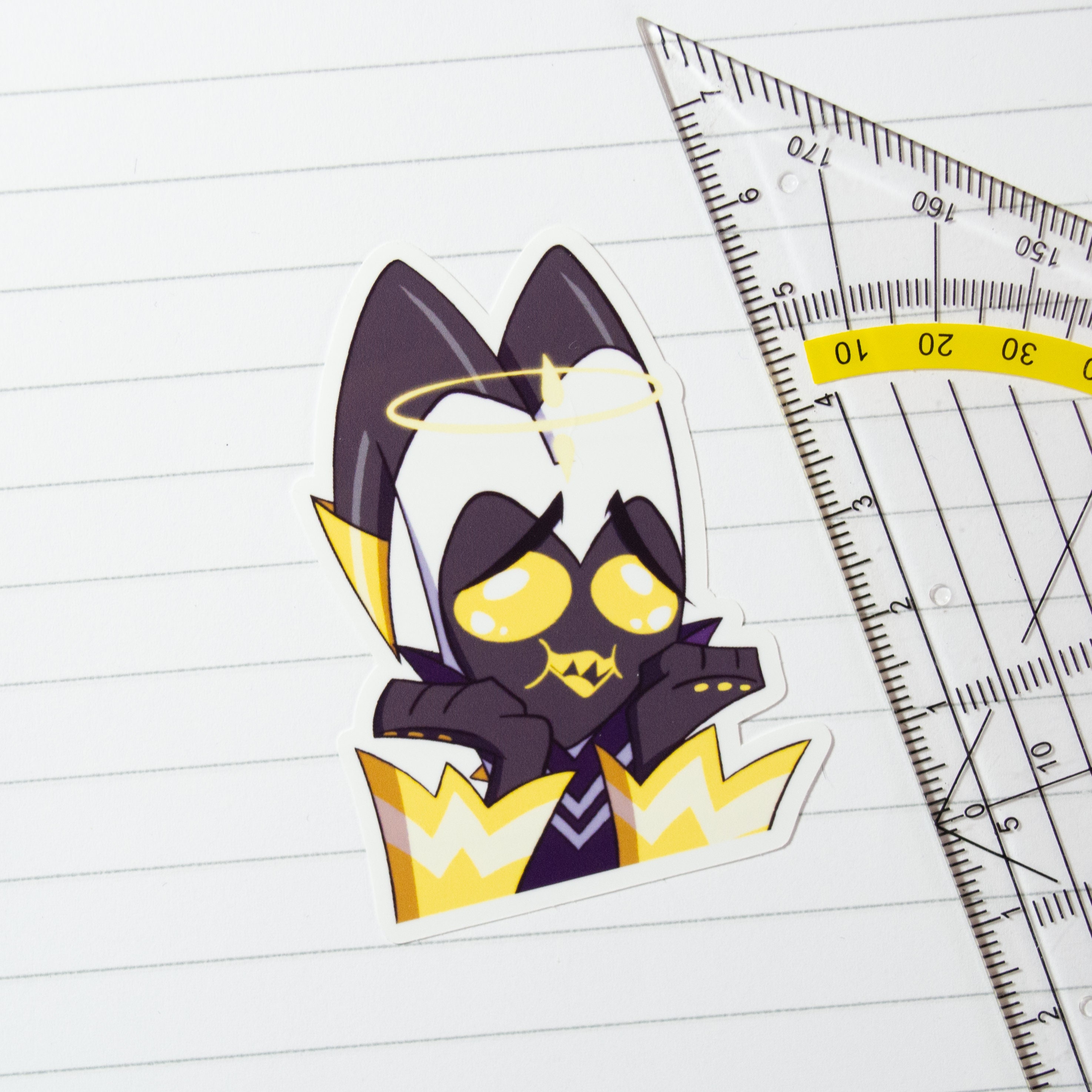 Vinyl Sticker Hazbin Hotel Adam First Man Dickmaster Etsy Uk