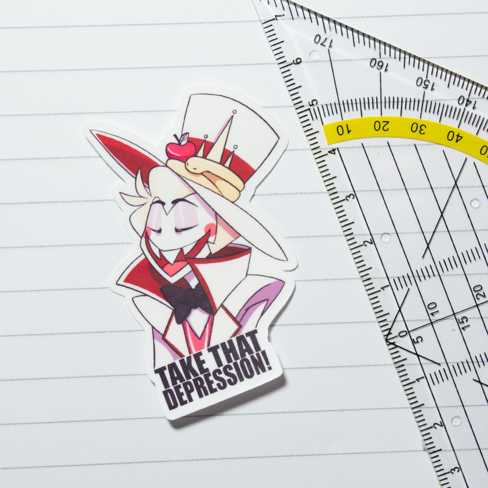 Vinyl Sticker Hazbin Hotel Lucifer Morningstar King of Hell - Etsy UK
