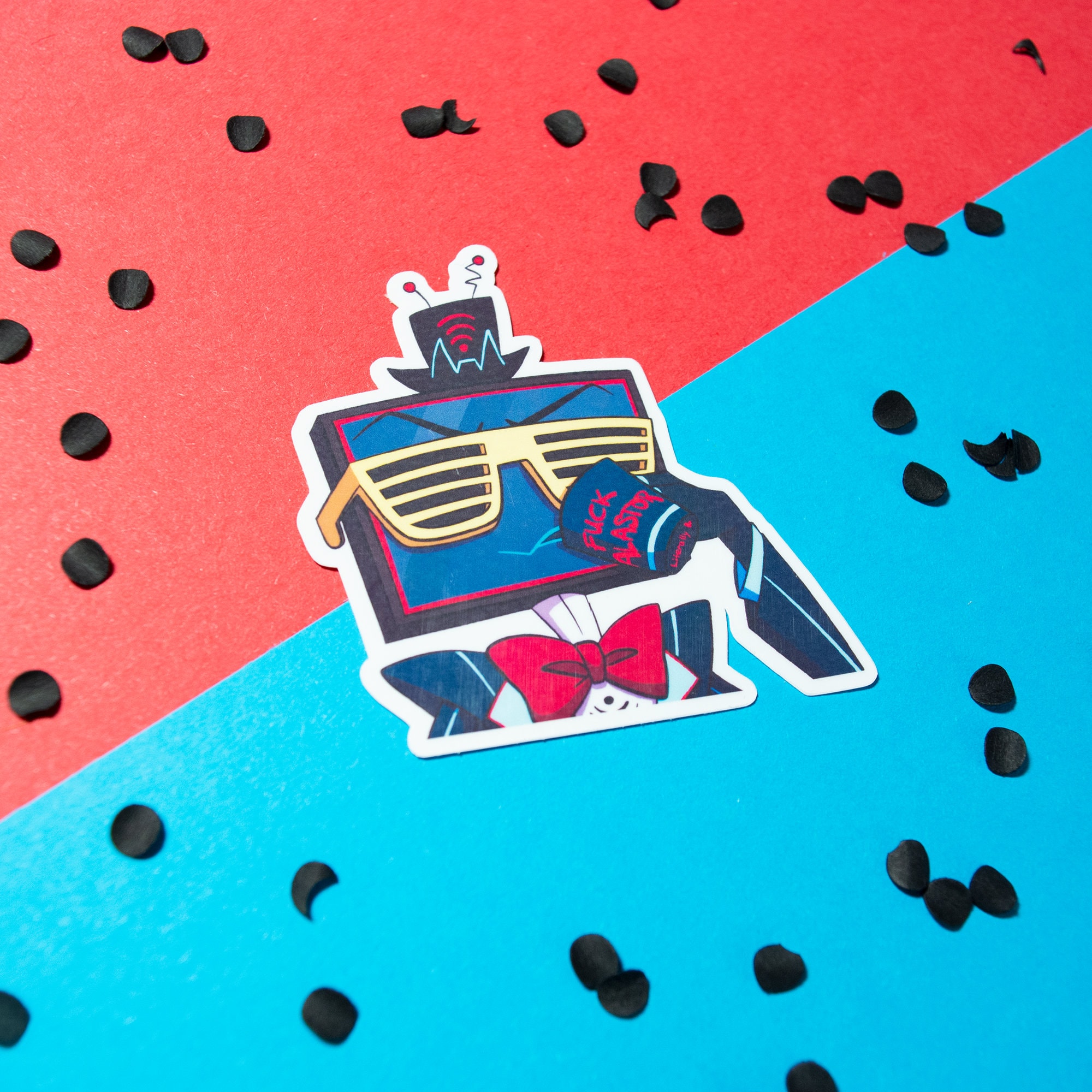 Vinyl Sticker Hazbin Hotel Vox TV Demon - Etsy