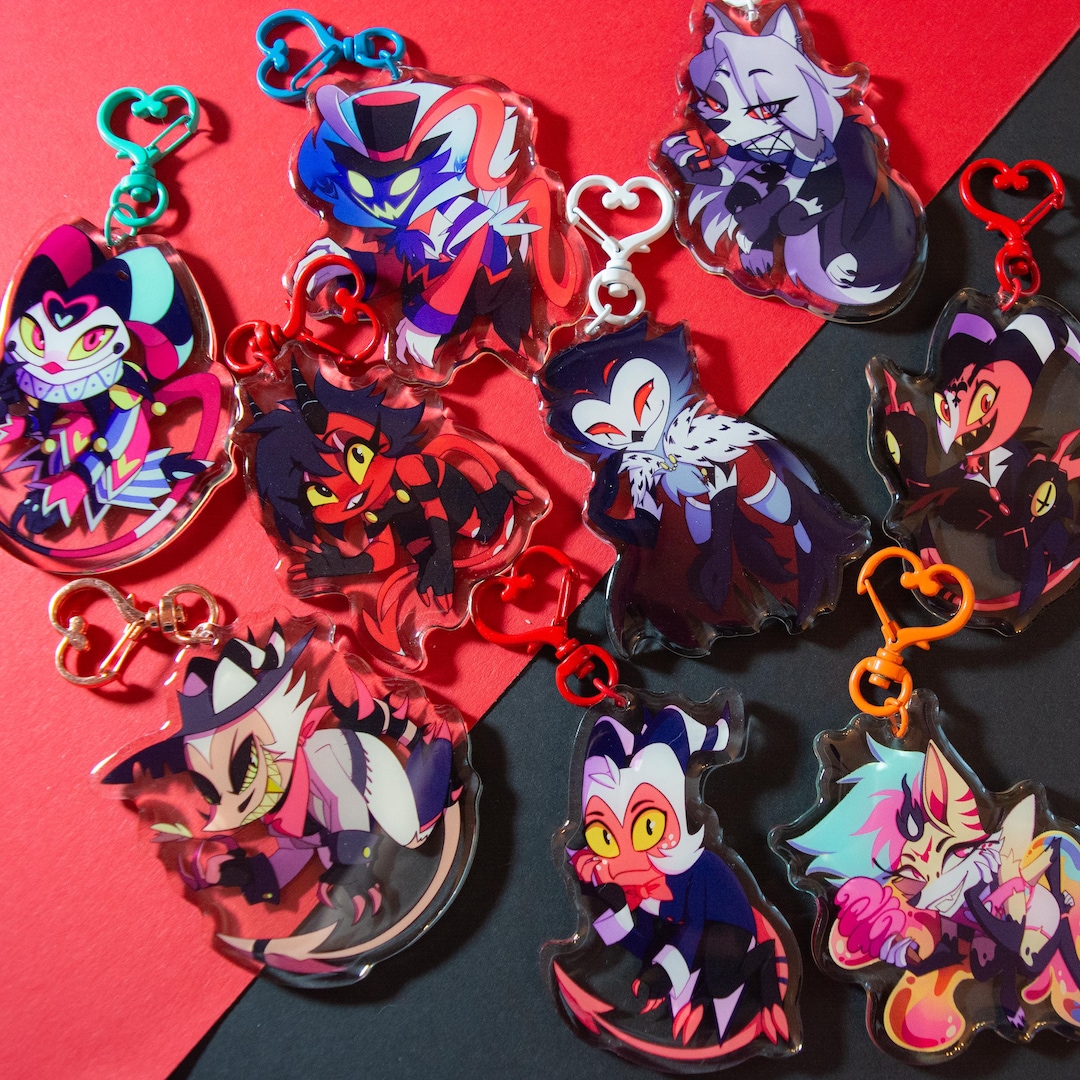 Helluva Boss Acrylic Charms - Etsy