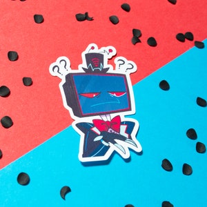 Vinyl Sticker Hazbin Hotel Vox TV Demon - Etsy