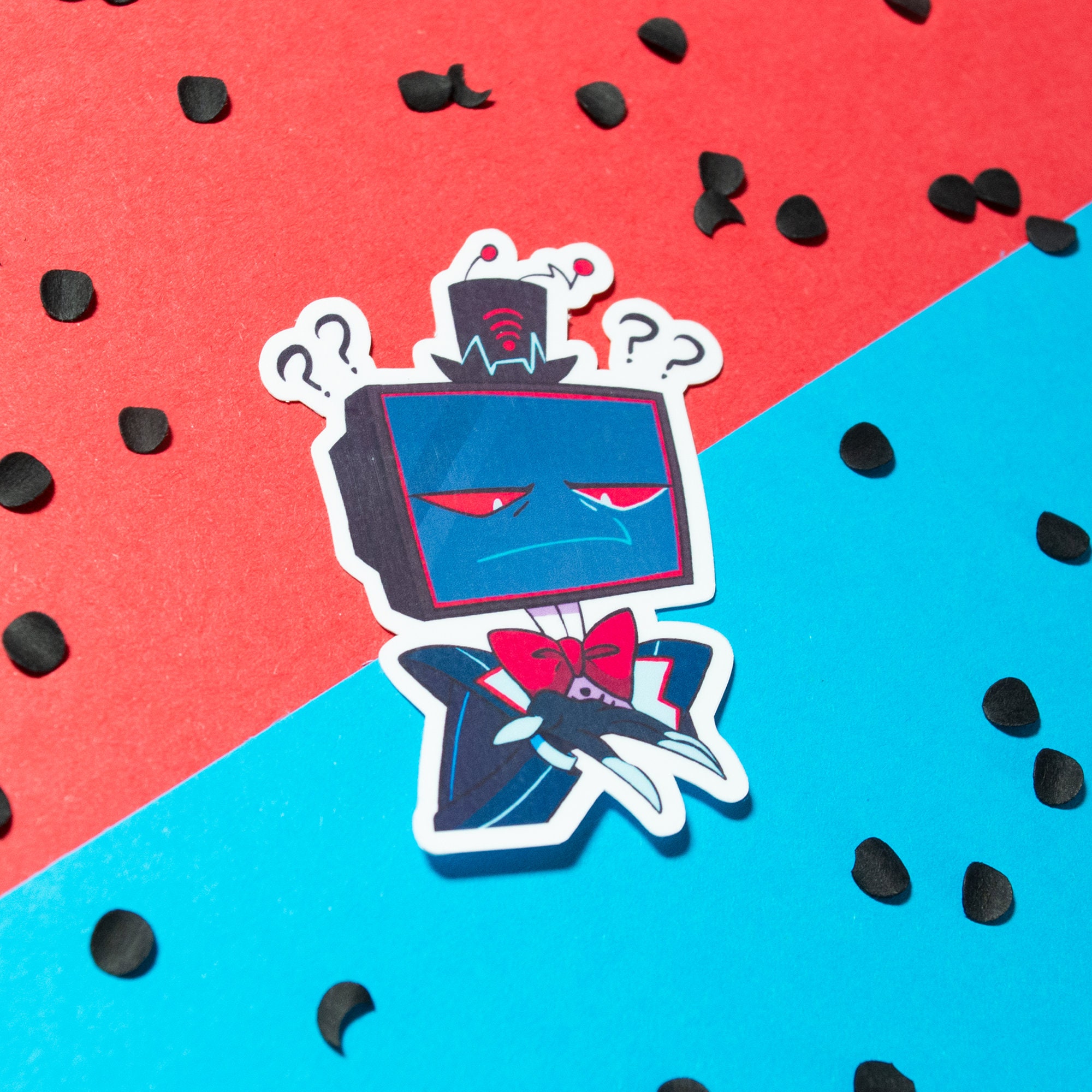 Vinyl Sticker Hazbin Hotel Vox TV Demon - Etsy