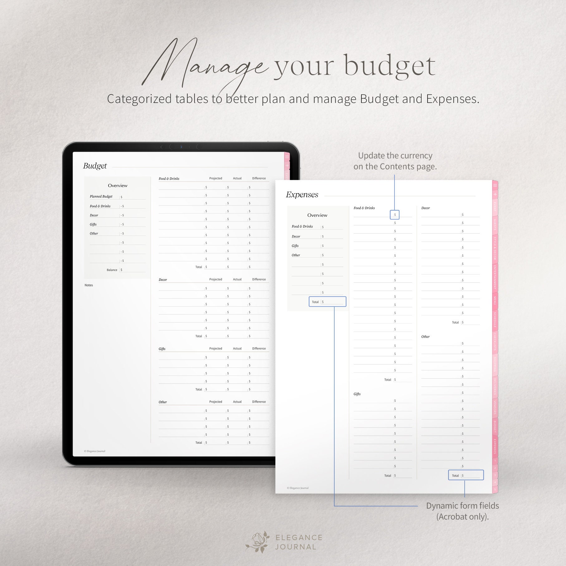 Event Planner, Event Planning Template, Digital Event Planning Book ...