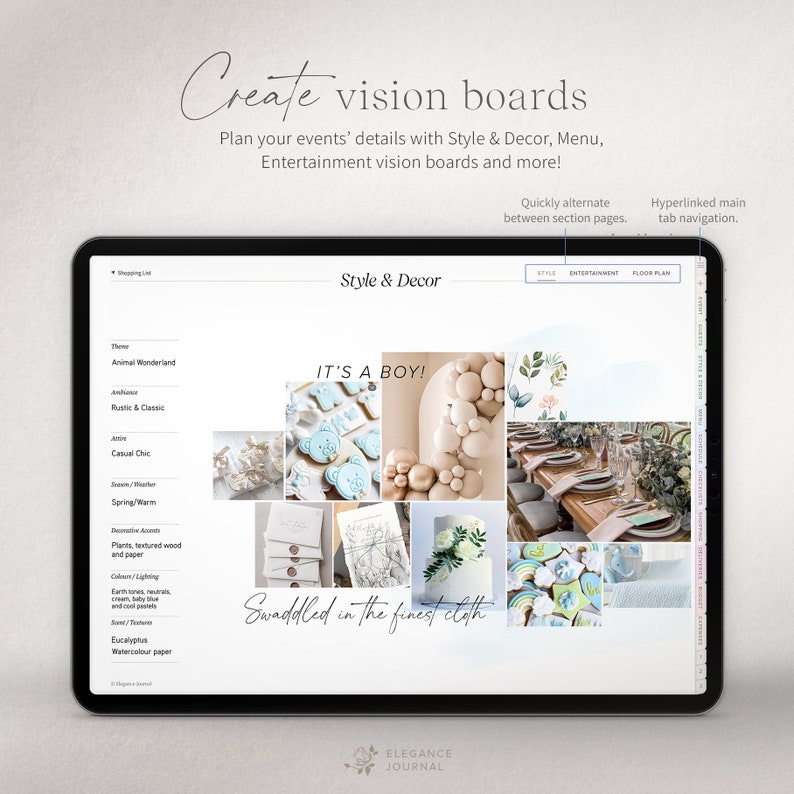 Event Planner, Minimalist Event Planning Template, Digital Event ...
