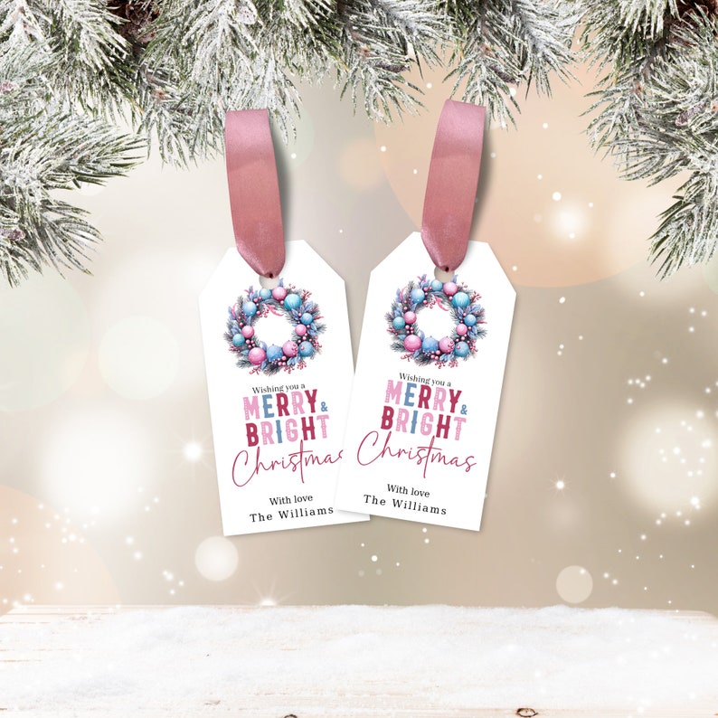 Editable Printable Christmas Invitation Template Favor Tags Template ...