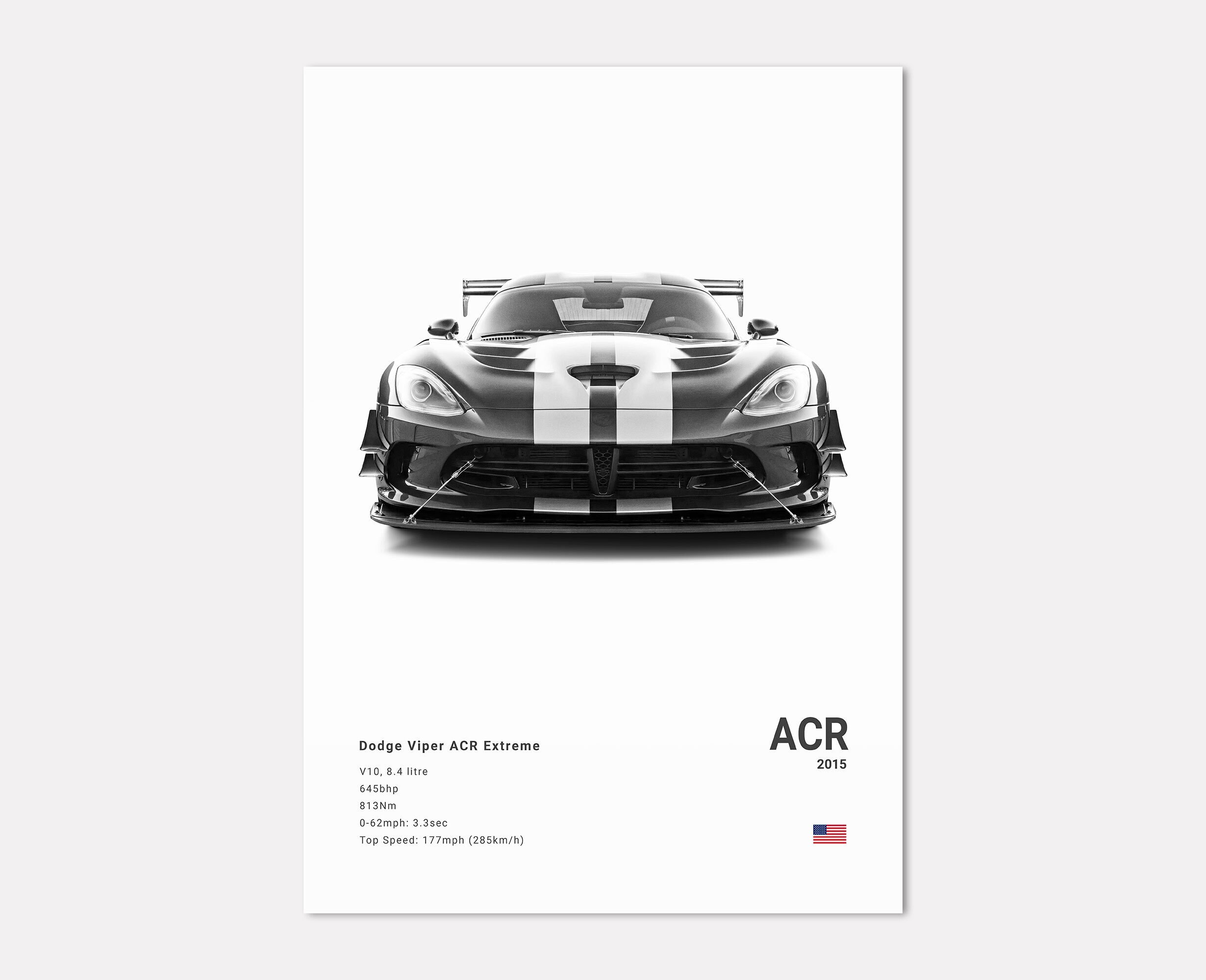 Dodge Viper ACR Extreme Poster Print Wall Art Car - Etsy