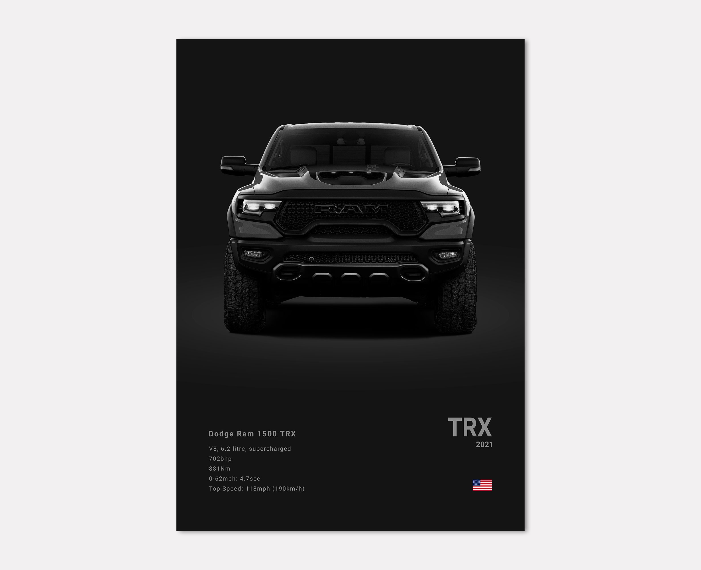 Dodge Ram 1500 TRX Poster Print Wall Art Car Photography - Etsy