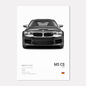 BMW M5 CS F90 Poster Print | Wall Art | Car Photography - Etsy