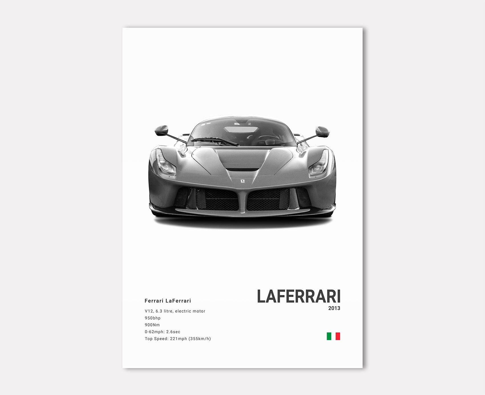 Ferrari Laferrari Poster Print Wall Art Car Photography - Etsy