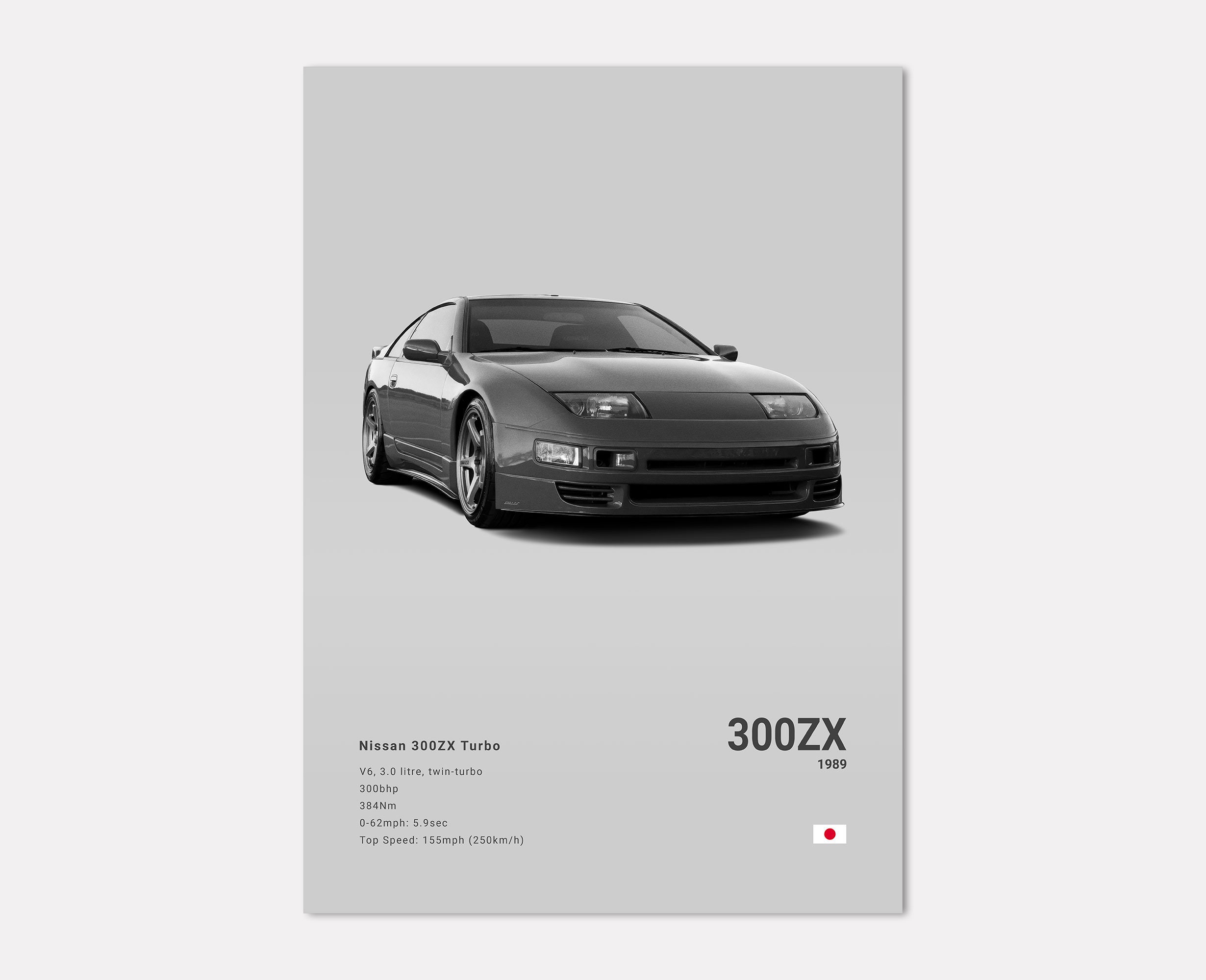 Nissan 300ZX Turbo Poster Print Wall Art Car Photography - Etsy