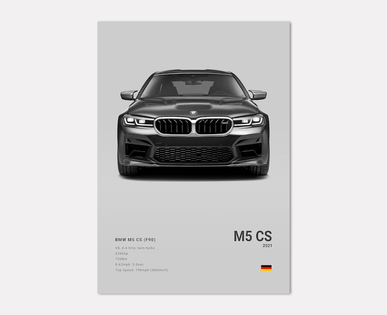 BMW M5 CS F90 Poster Print | Wall Art | Car Photography - Etsy