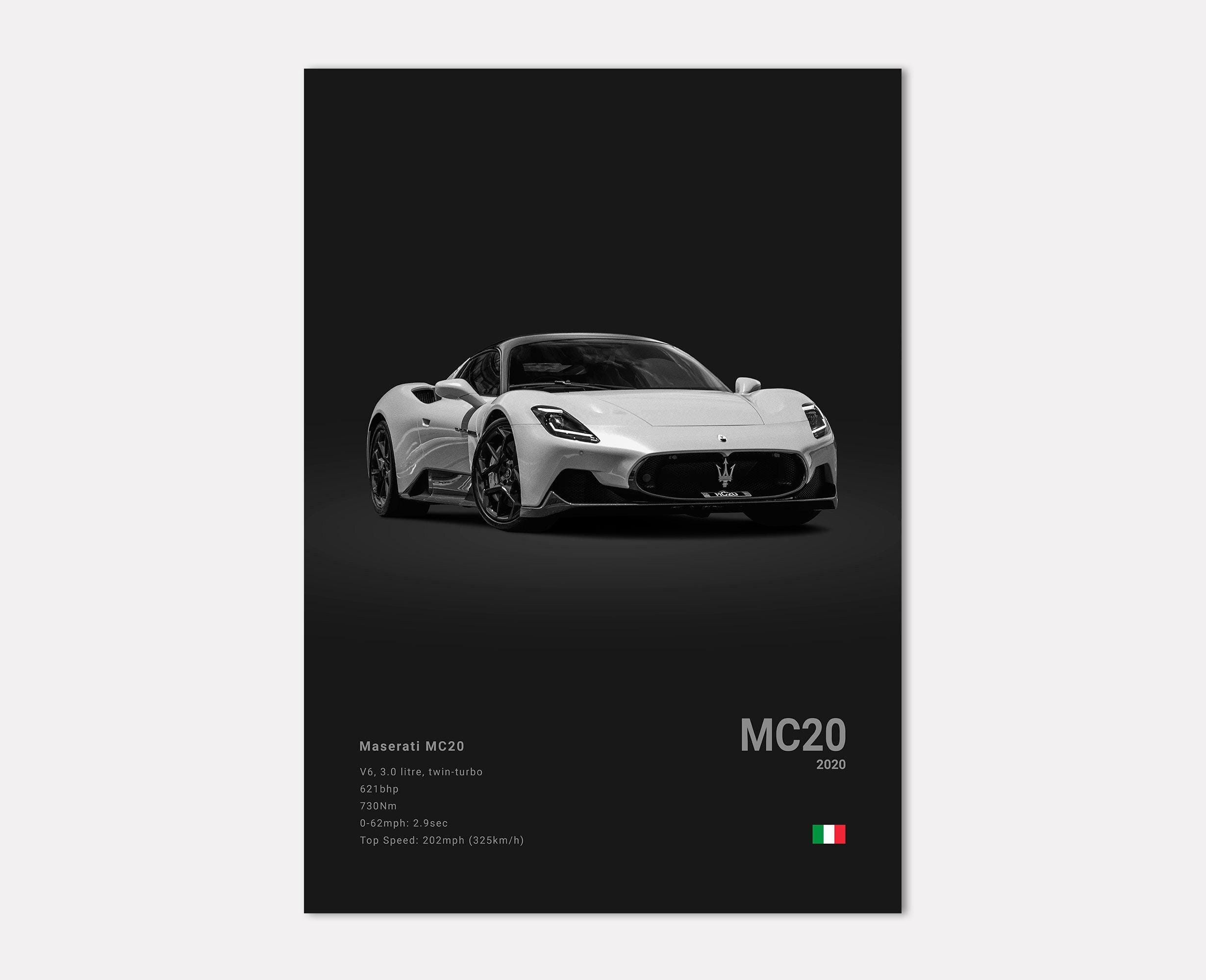 Maserati MC20 Poster Print | Wall Art | Car Photography - Etsy