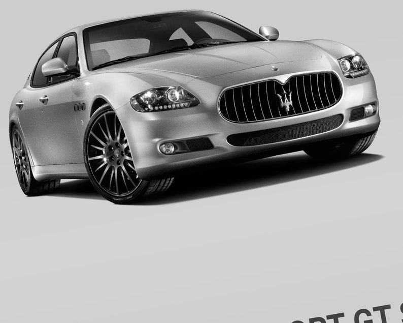 Maserati Quattroporte Sport GT S Poster Print Wall Art Car Photography ...