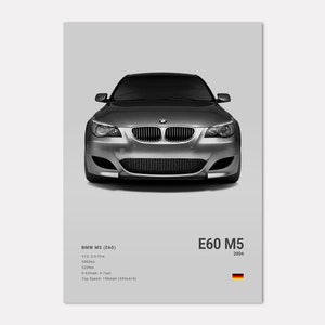 BMW M5 E60 Poster Print | Wall Art | Car Photography - Etsy