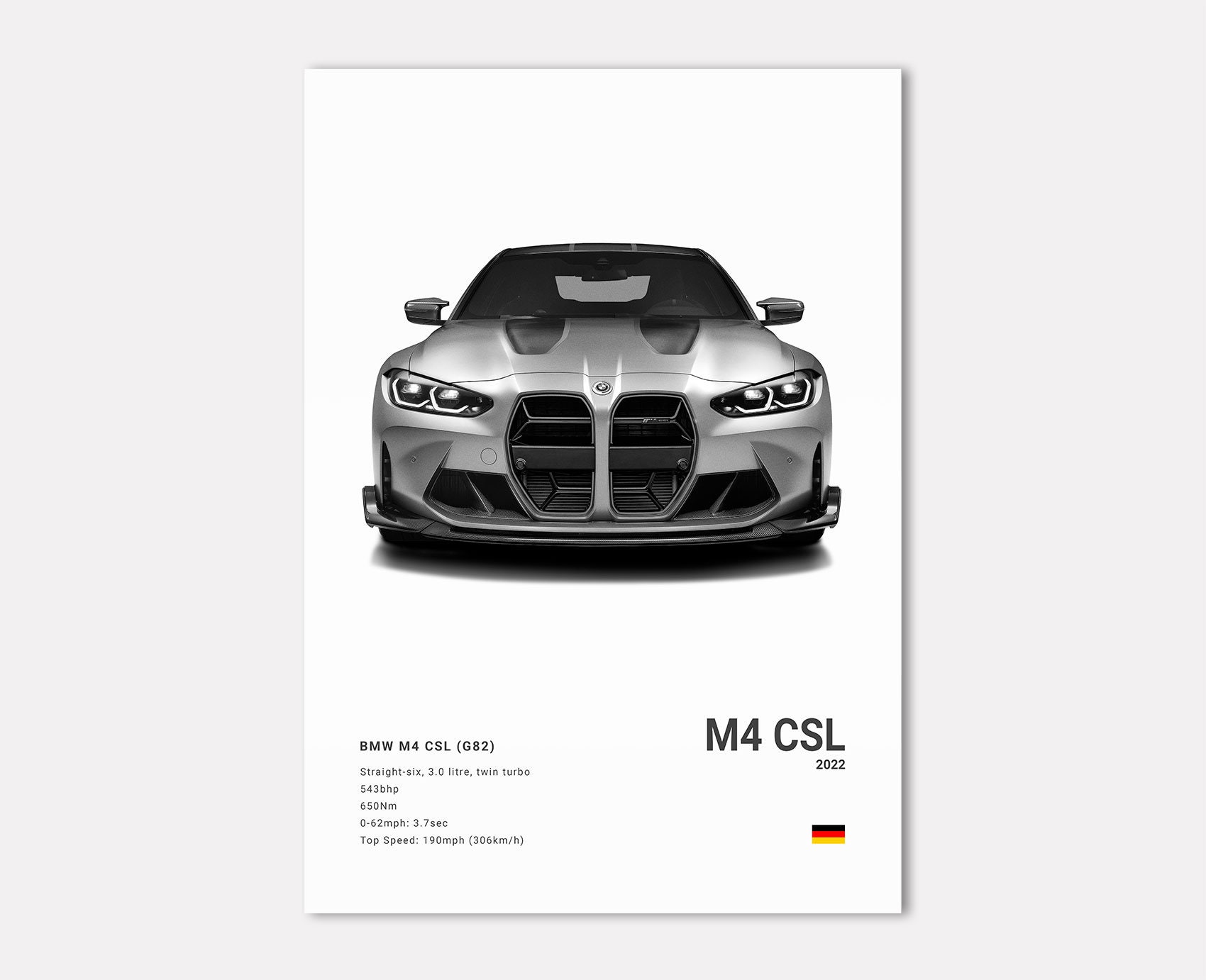BMW M4 CSL G82 Poster Print Wall Art Car Photography - Etsy