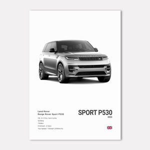 Land Rover Range Rover Sport P530 Poster Print | Wall Art | Car ...