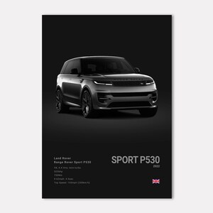 Land Rover Range Rover Sport P530 Poster Print Wall Art Car Photography ...