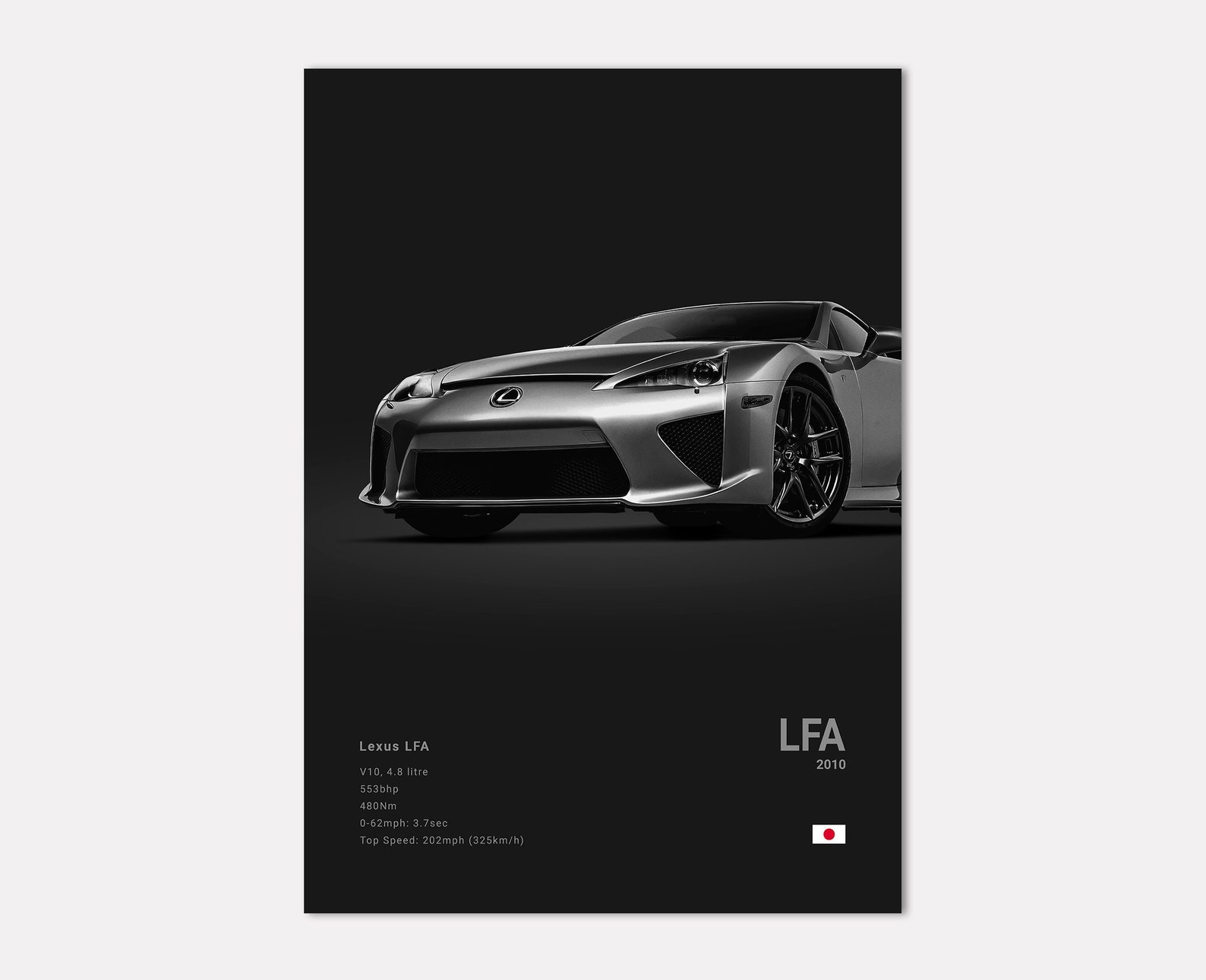 Lexus LFA Poster Print Wall Art Car Photography - Etsy
