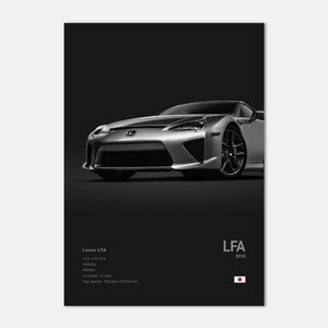 Lexus LFA Poster Print | Wall Art | Car Photography - Etsy