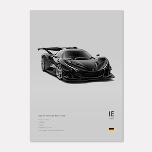Apollo Intensa Emozione Poster Print | Wall Art | Car Photography - Etsy