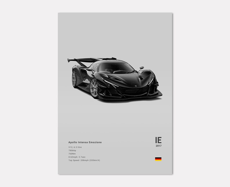 Apollo Intensa Emozione Poster Print Wall Art Car Photography - Etsy