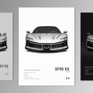 Ferrari Sf90 Xx Poster - Etsy