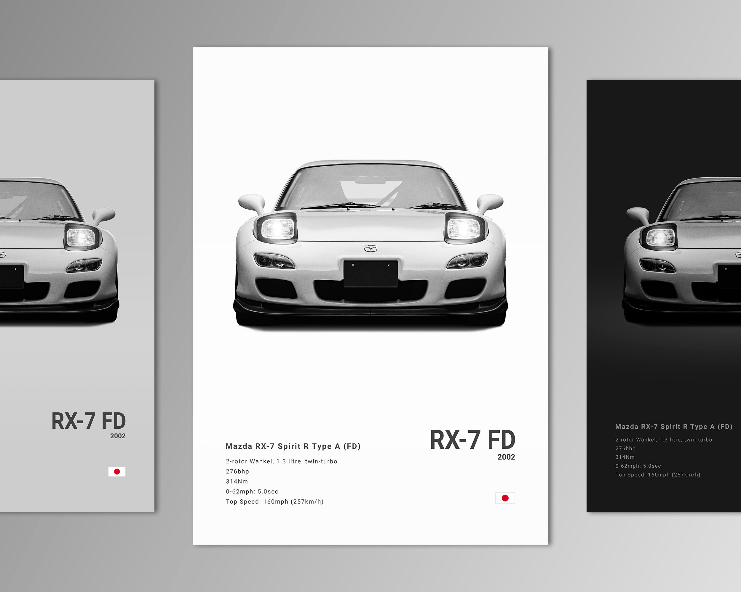 Mazda RX-7 Spirit R Type A FD Poster Print Wall Art Car - Etsy