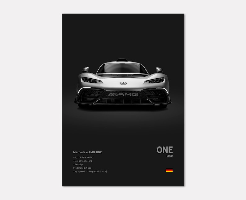 Mercedes-amg One Poster Print Wall Art Car Photography - Etsy