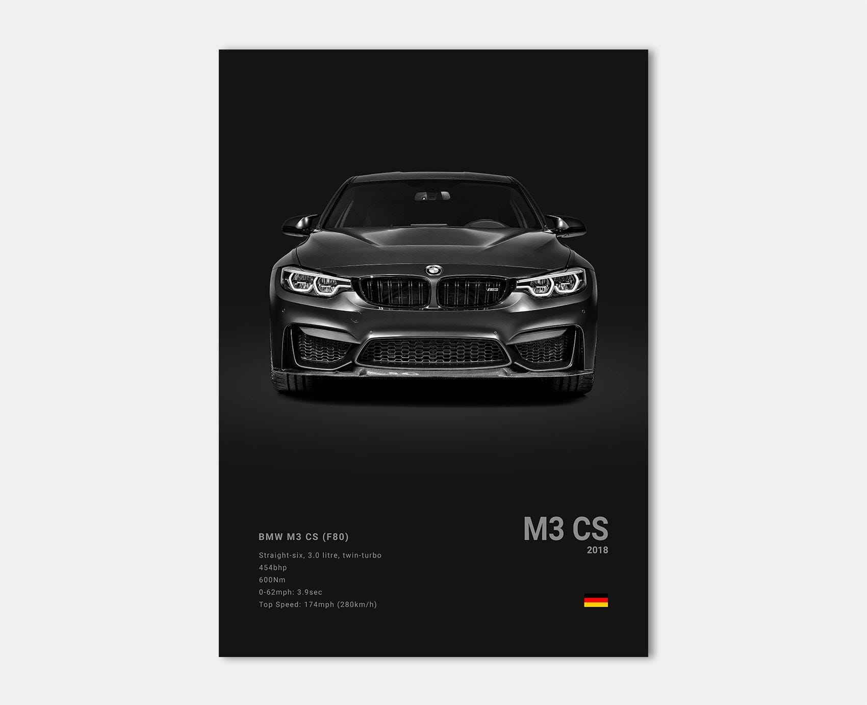 BMW M3 CS F80 Poster Print | Wall Art | Car Photography - Etsy
