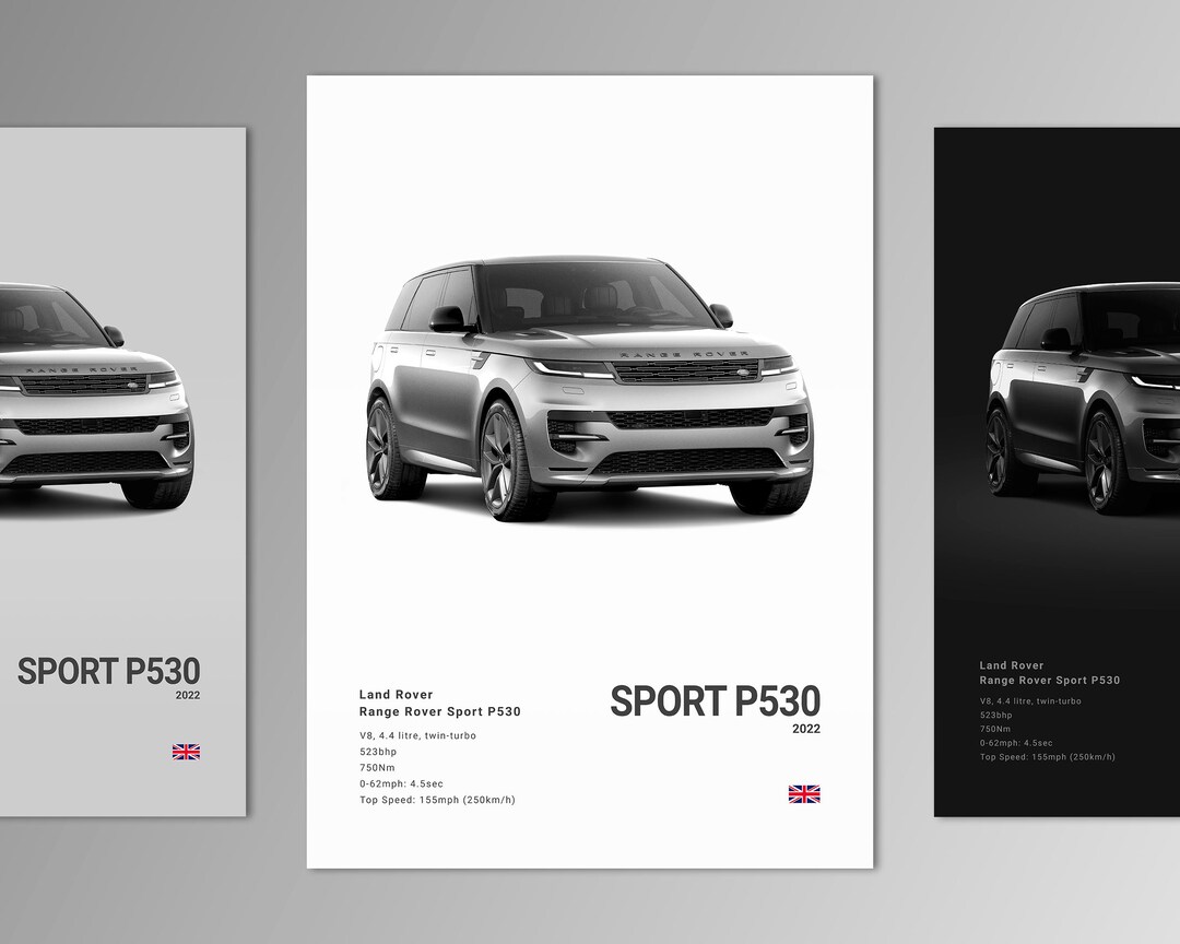 Land Rover Range Rover Sport P530 Poster Print | Wall Art | Car ...