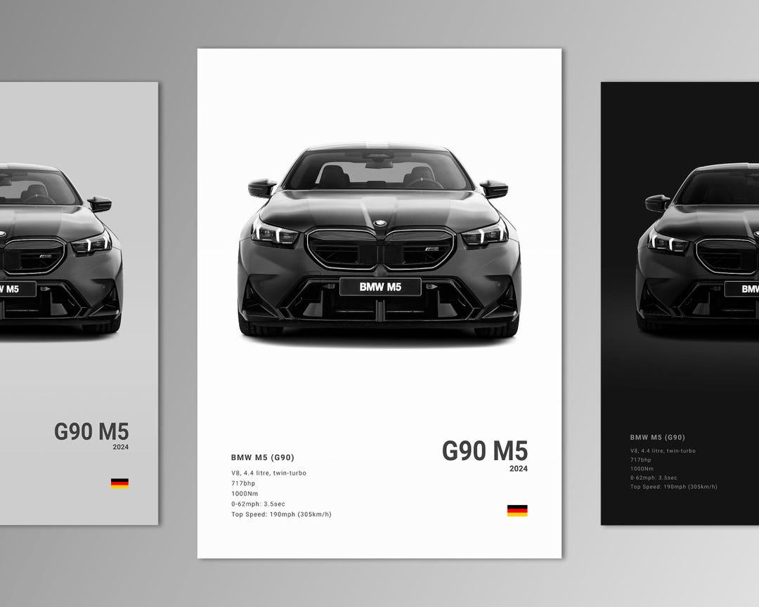 BMW M5 G90 Poster Print | Wall Art | Car Photography - Etsy
