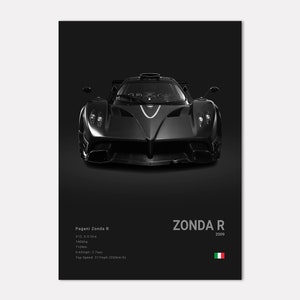 Pagani Zonda R Poster Print | Wall Art | Car Photography - Etsy