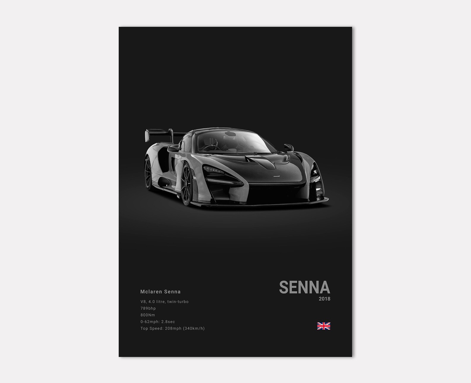 Mclaren Senna Poster Print Wall Art Car Photography - Etsy