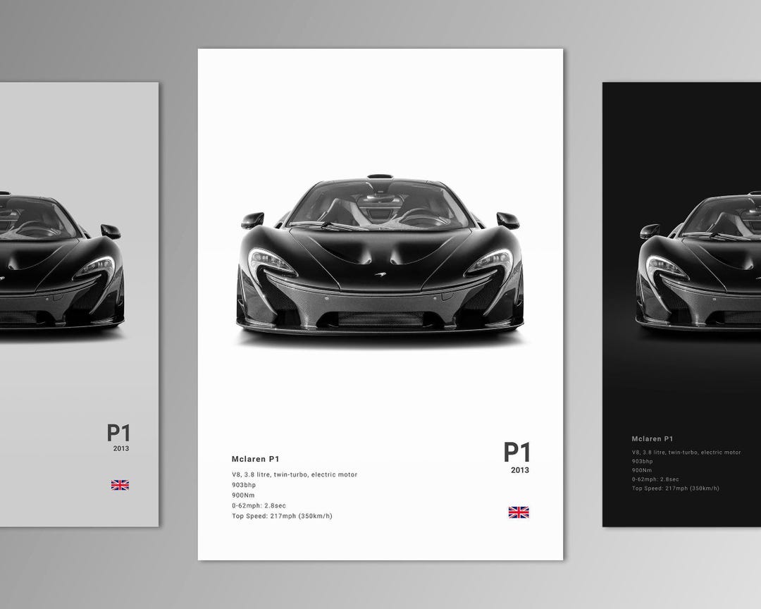 Mclaren P1 Poster Print | Wall Art | Car Photography - Etsy
