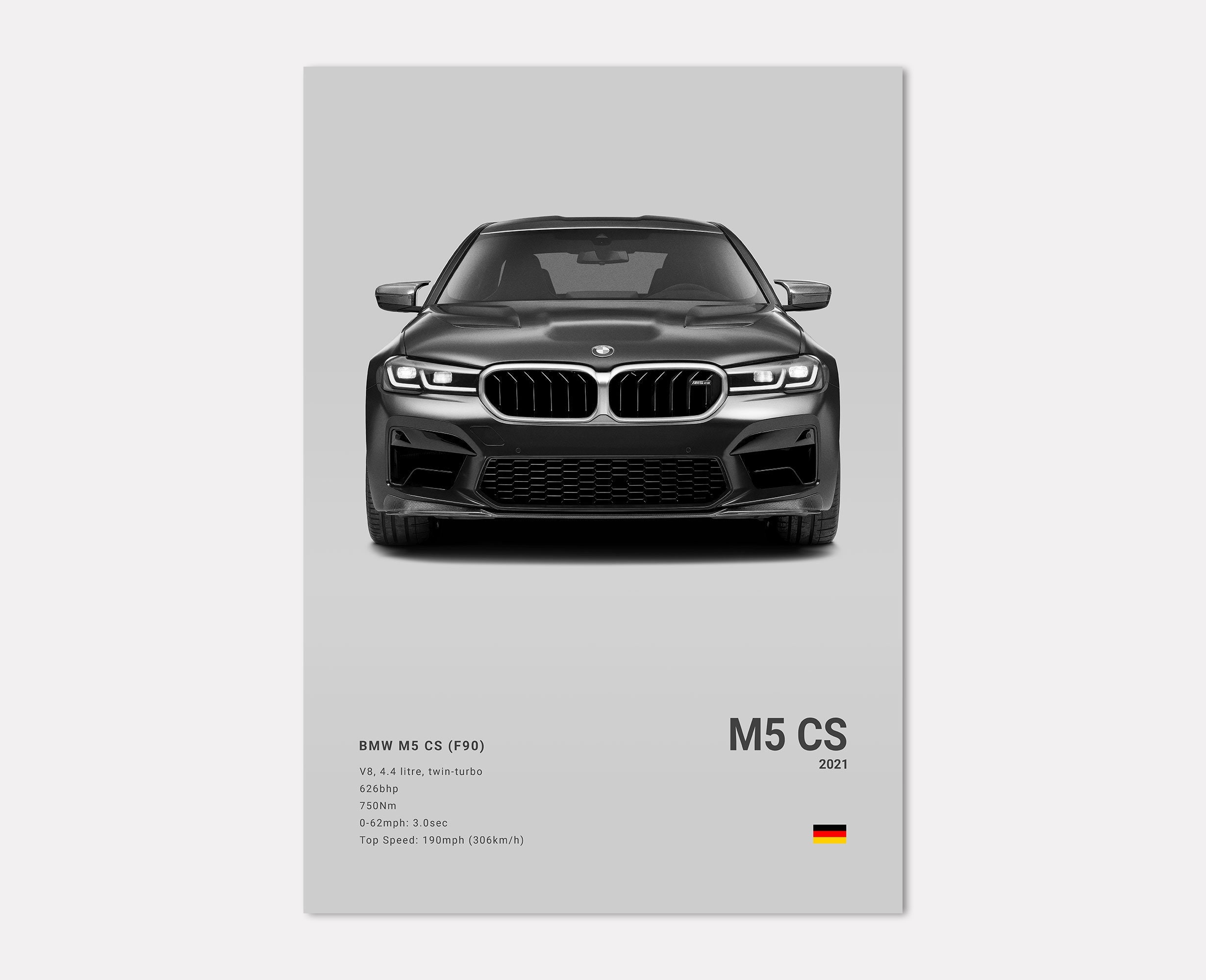 BMW M5 CS F90 Poster Print Wall Art Car Photography - Etsy