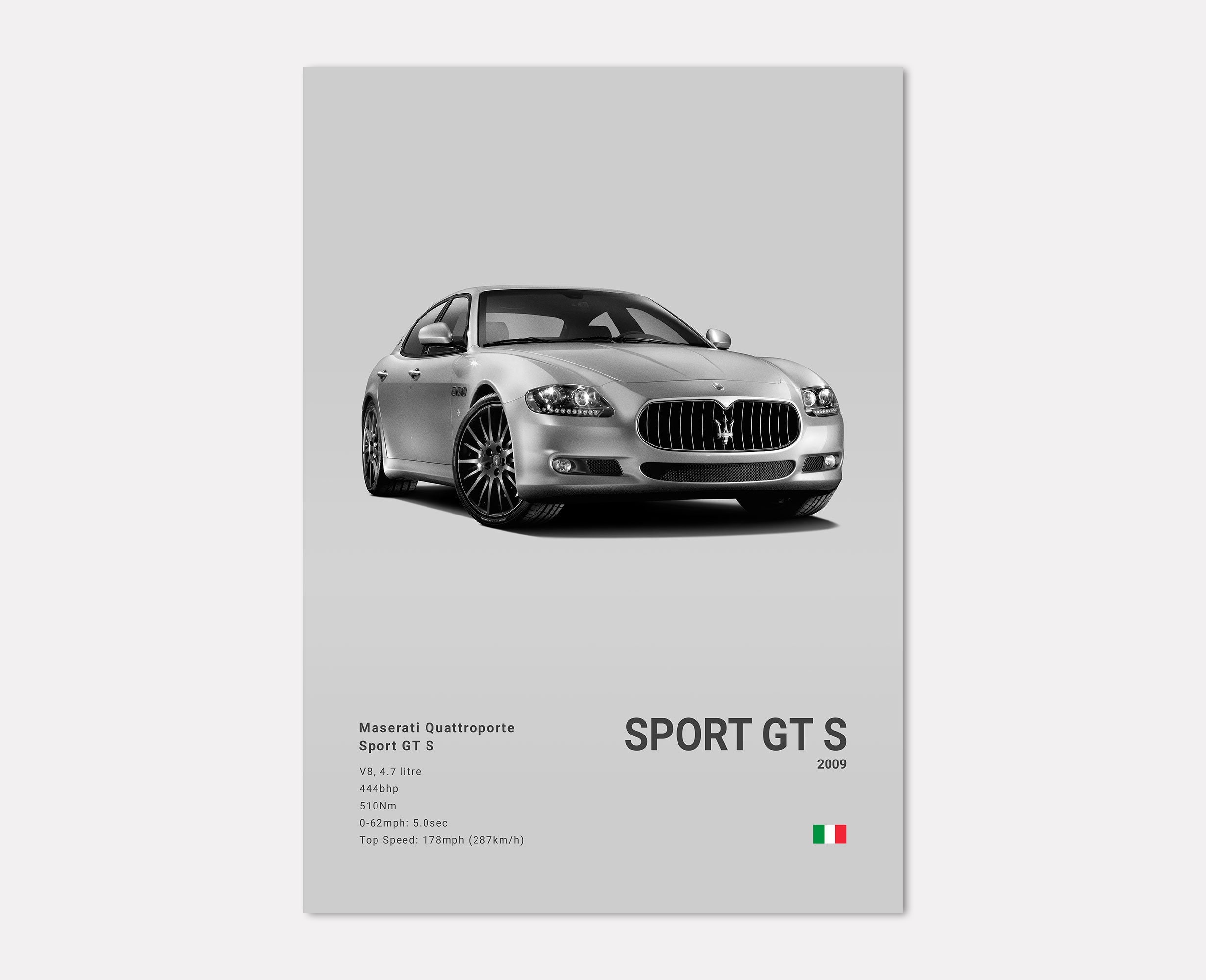 Maserati Quattroporte Sport GT S Poster Print Wall Art Car Photography ...