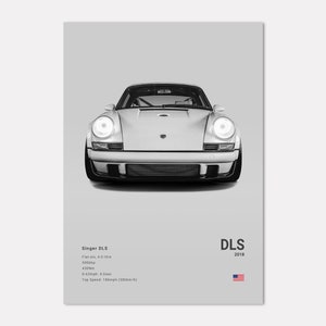 Singer DLS Poster Print Wall Art Car Photography - Etsy