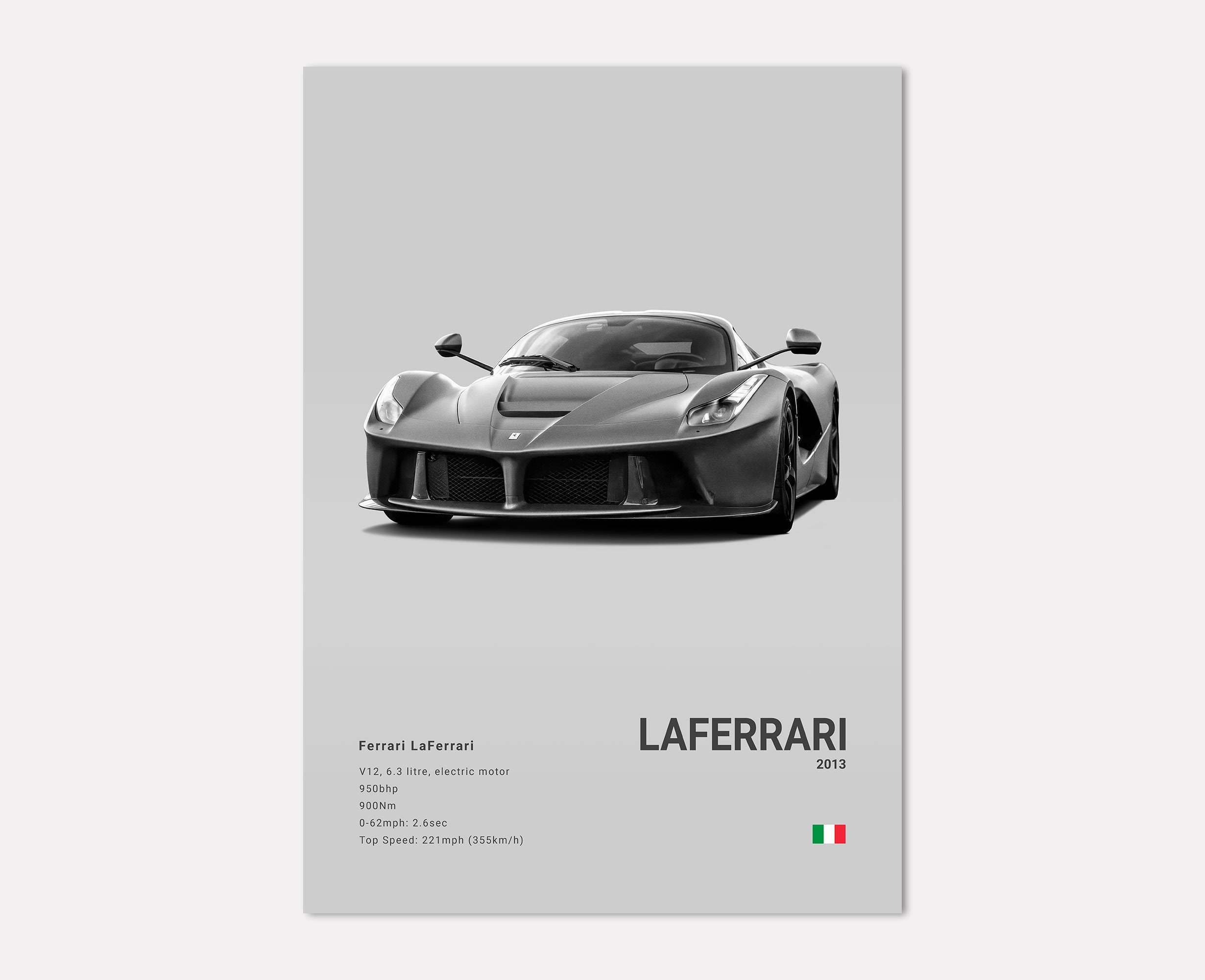 Ferrari Laferrari Poster Print Wall Art Car Photography - Etsy