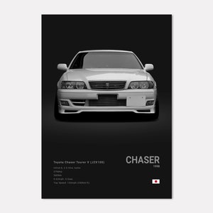 Toyota Chaser Tourer V (JZX100) 1998 Poster Print | Wall Art | Car ...