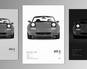 Mazda Na Miata Mx-5 Halloween Signature Series Premium Poster Matte Car ...