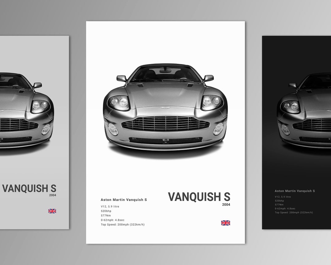 Aston Martin Vanquish S gen 1 Poster Print Wall Art Car Photography - Etsy