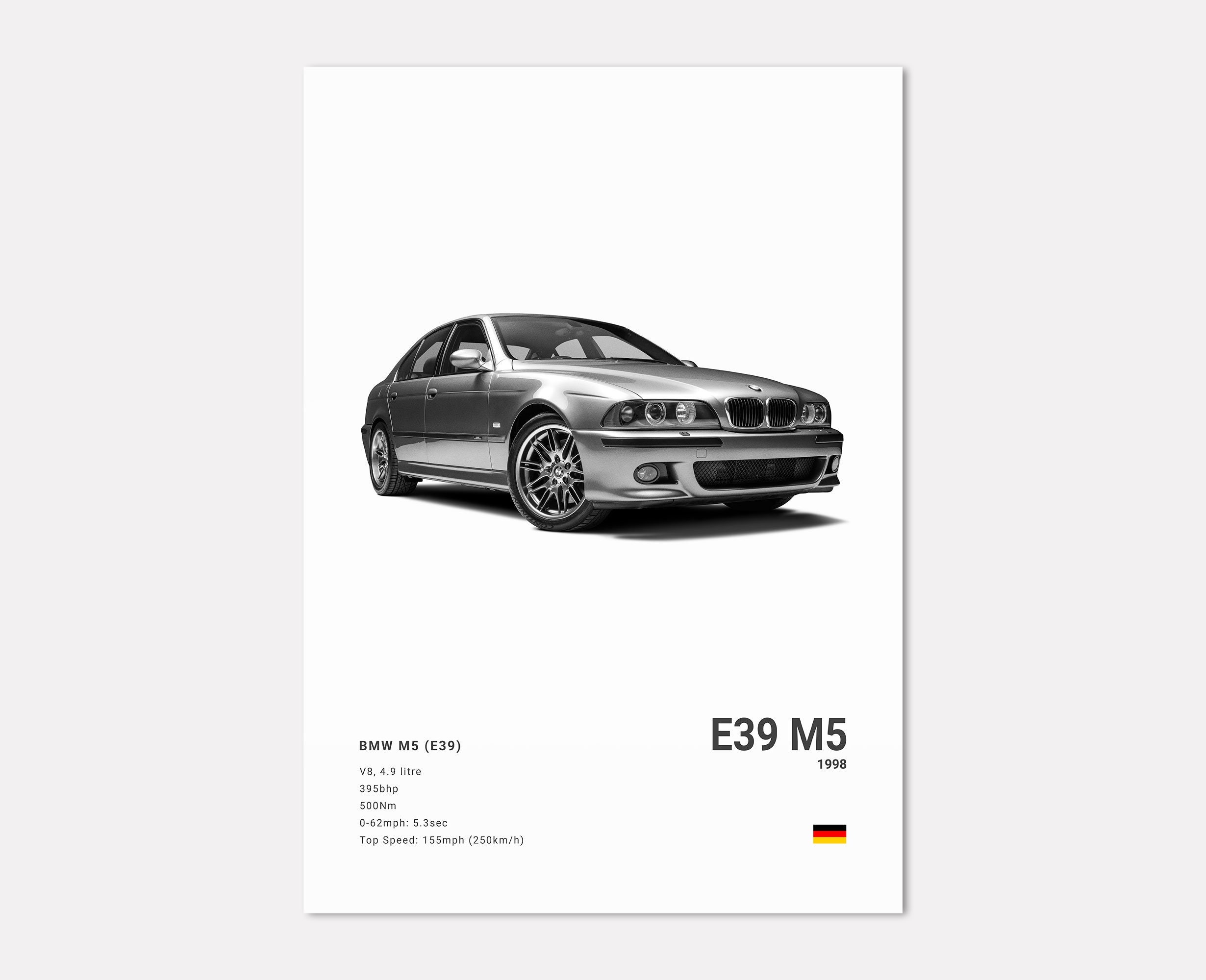 BMW M5 E39 Poster Print Wall Art Car Photography - Etsy