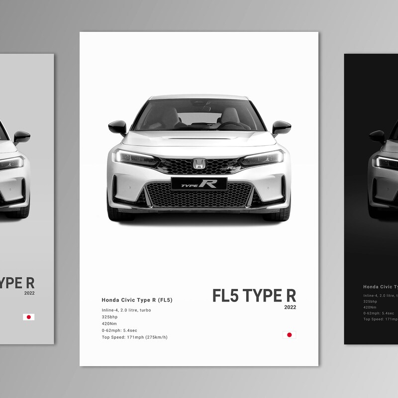Honda Civic Type R Roadtax - Etsy Canada