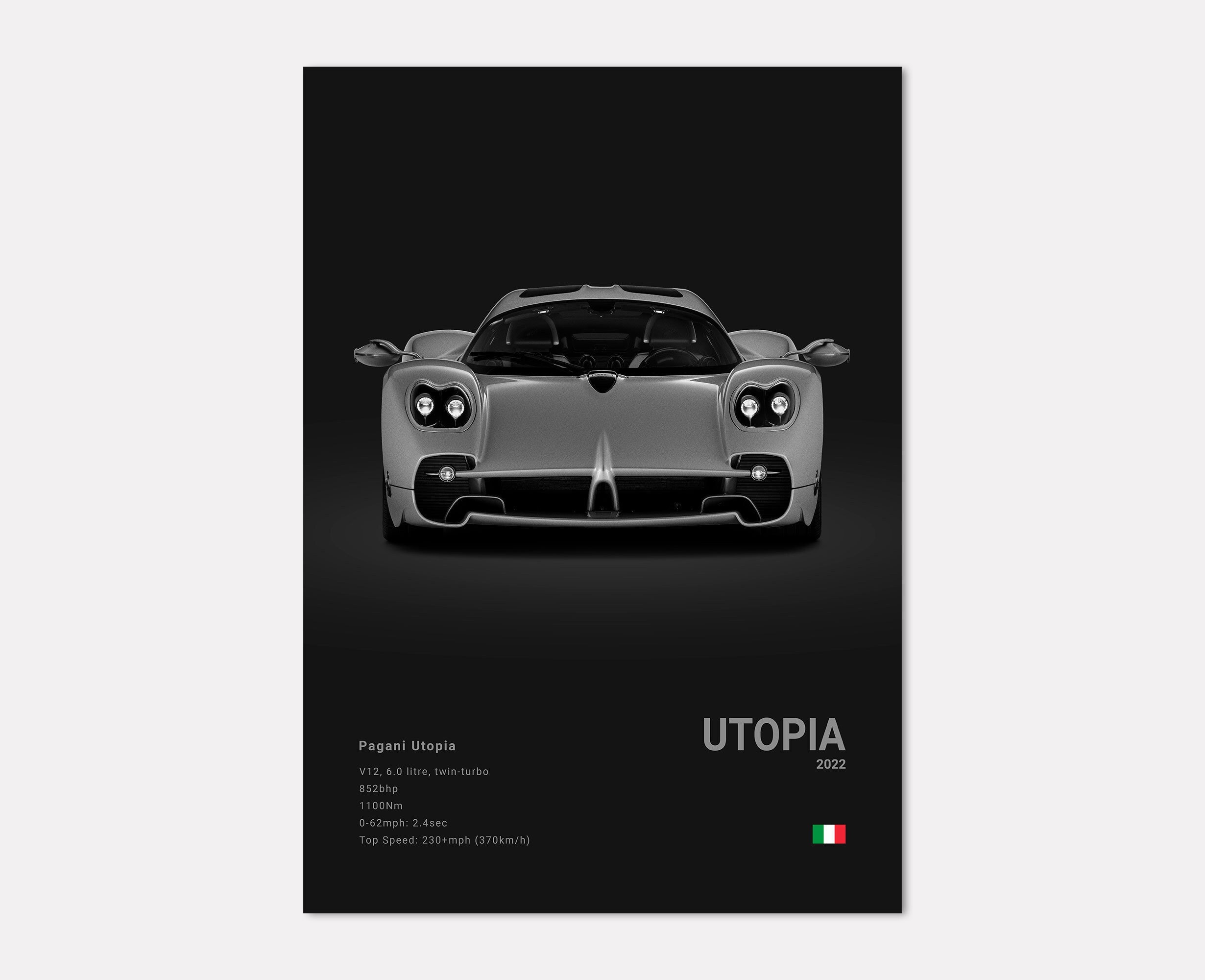 Pagani Utopia Poster Print Wall Art Car Photography - Etsy