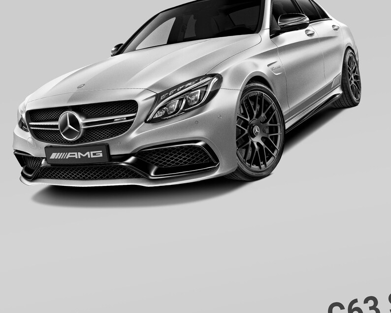 Mercedes-amg C63 S W205 Poster Print Wall Art Car Photography - Etsy