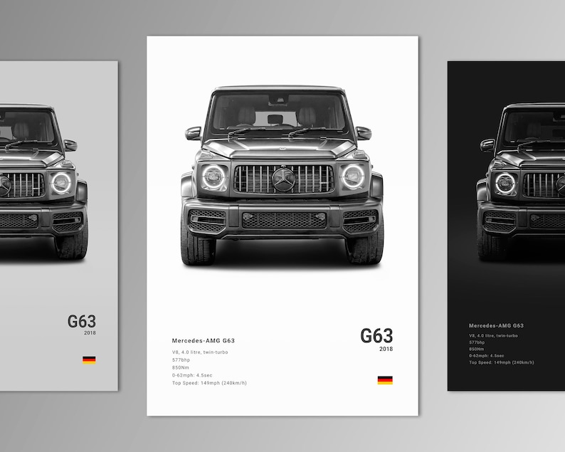 Mercedes-amg G63 Poster Print Wall Art Car Photography - Etsy